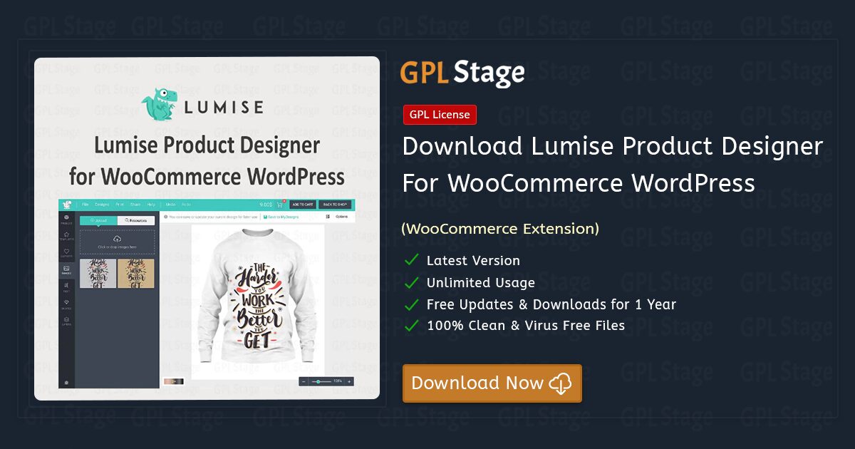 Lumise - Product Designer for WooCommerce