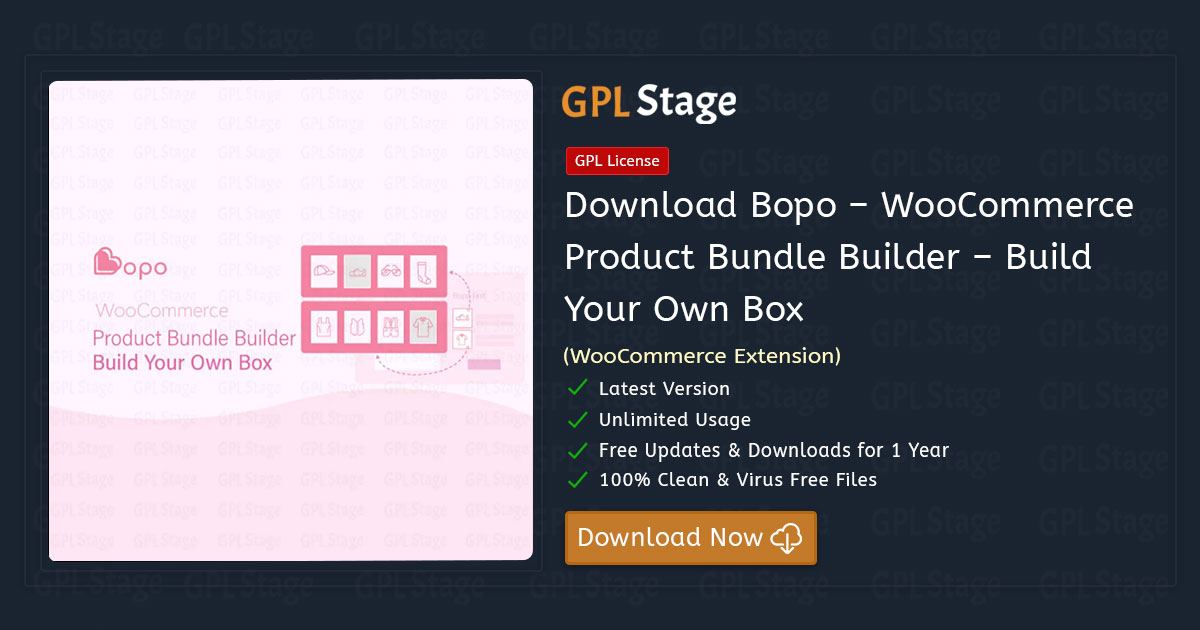 Bopo – WooCommerce Product Bundle Builder