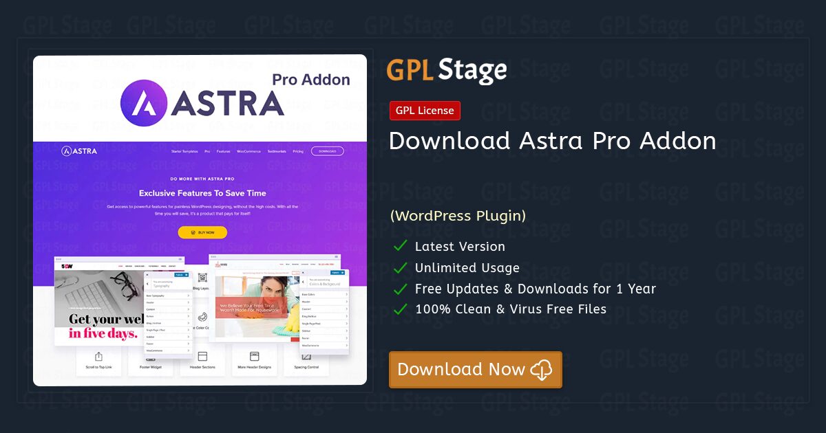 Astra Pro Addon