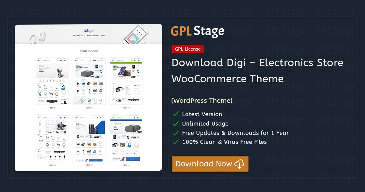 Digi – Electronics Store WooCommerce Theme
