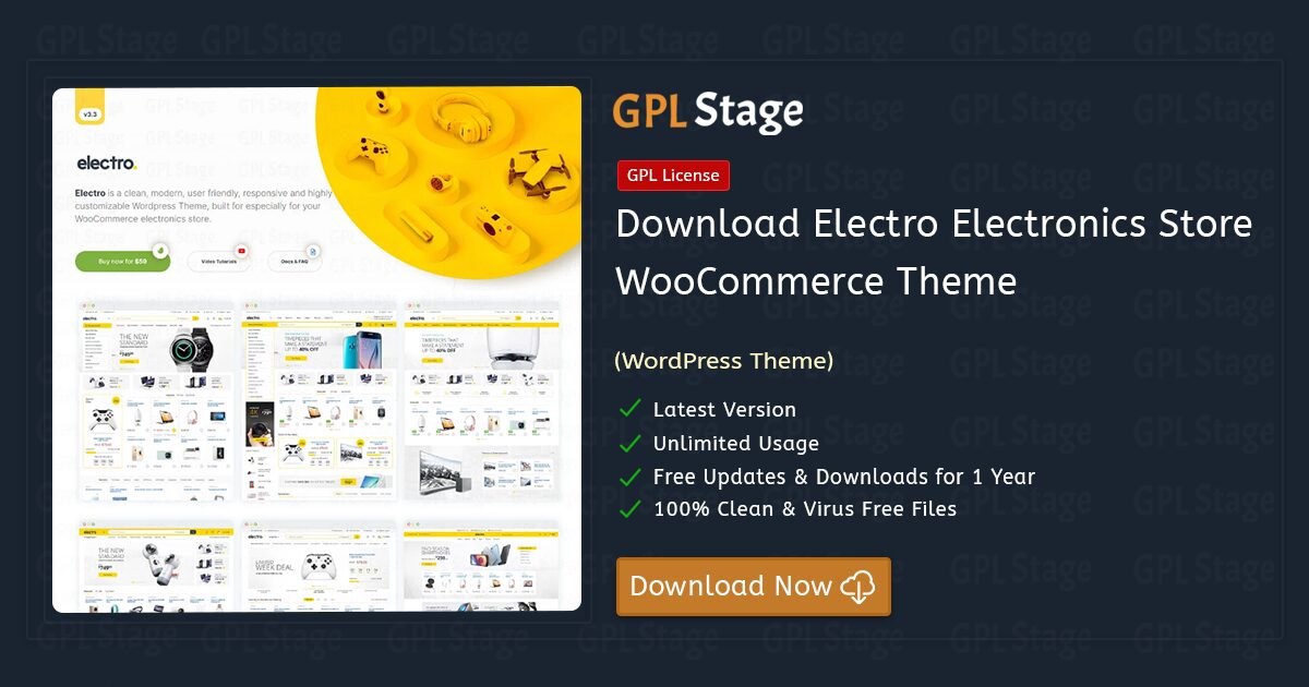 Electro Electronics Store WooCommerce Theme