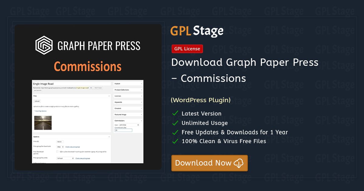 Sell Media Commissions WordPress Plugin | Graph Paper Press
