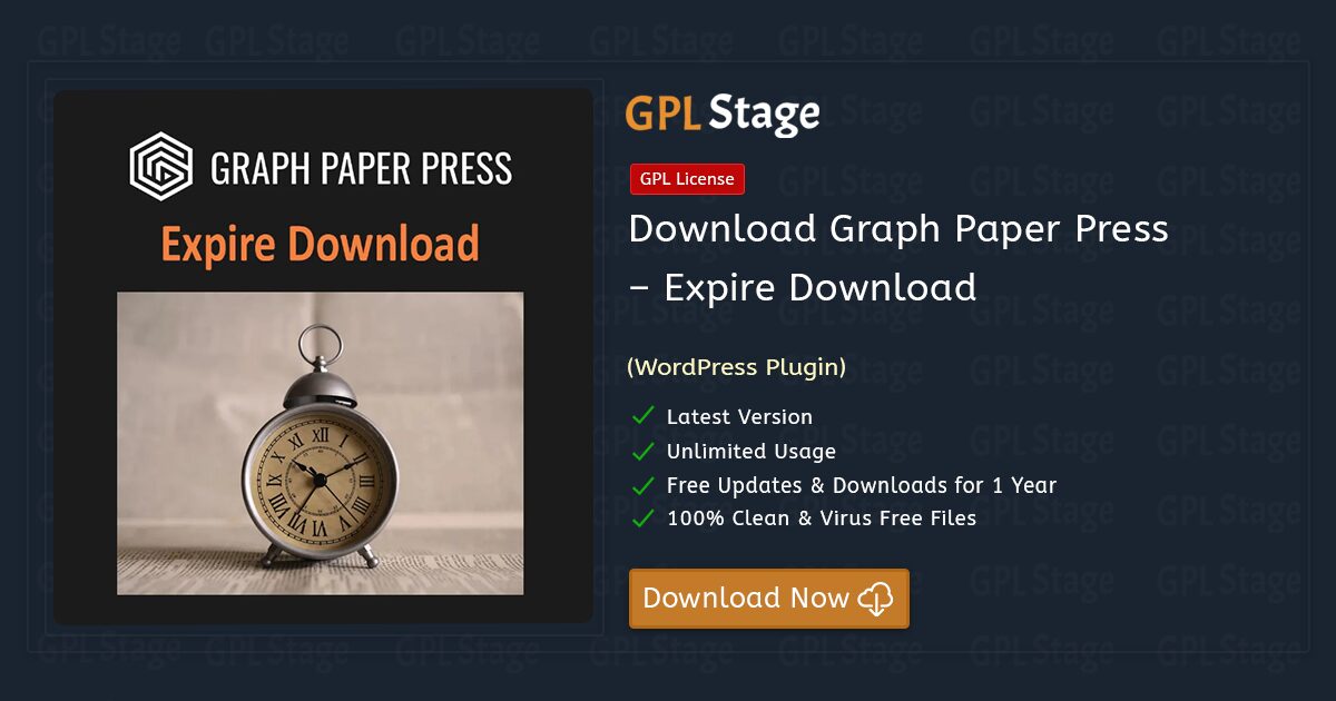 Sell Media Expire Download WordPress Plugin | Graph Paper Press