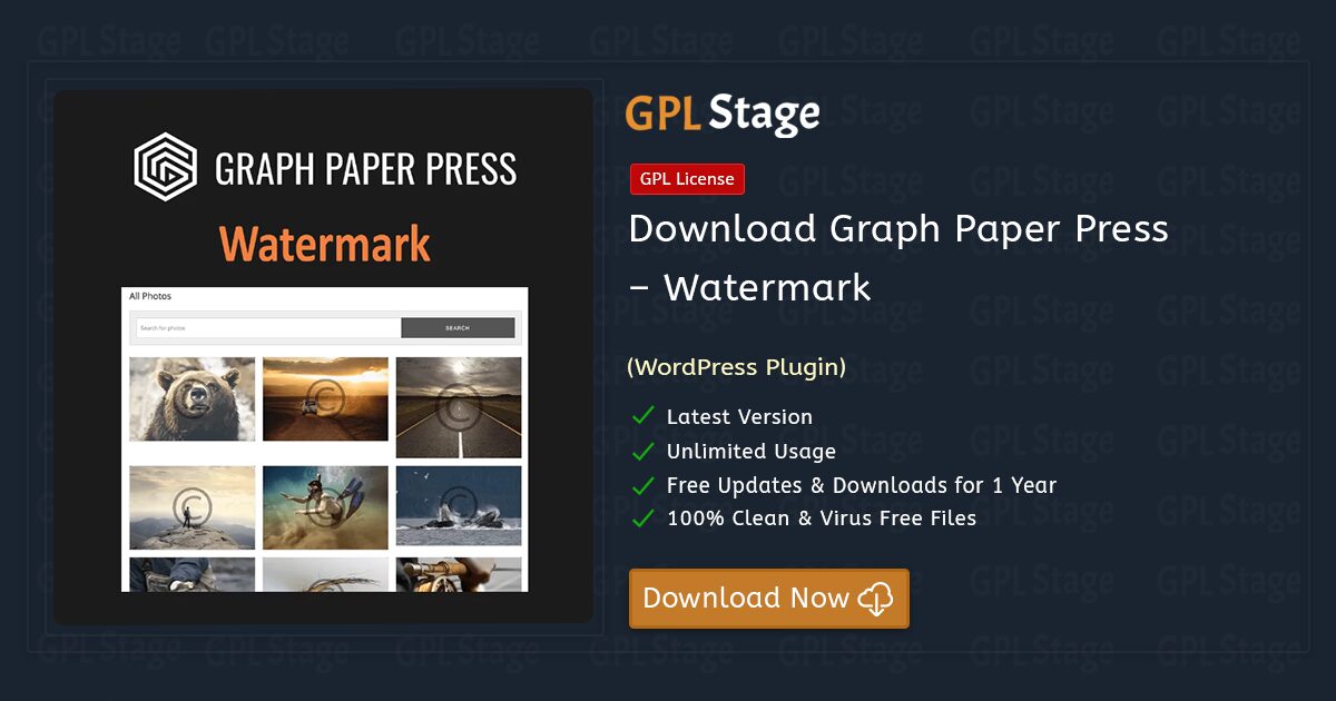 Sell Media Watermark WordPress Plugin | Graph Paper Press