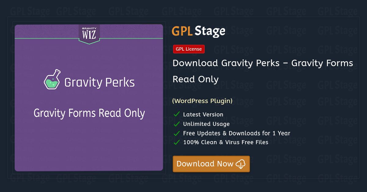 Gravity Perks – Gravity Forms Read Only