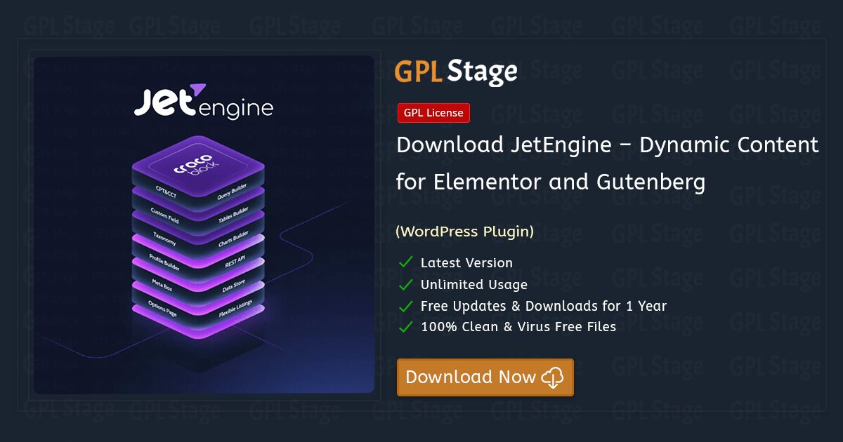 JetEngine: WordPress Dynamic Content Plugin for Elementor, Gutenberg, and Bricks