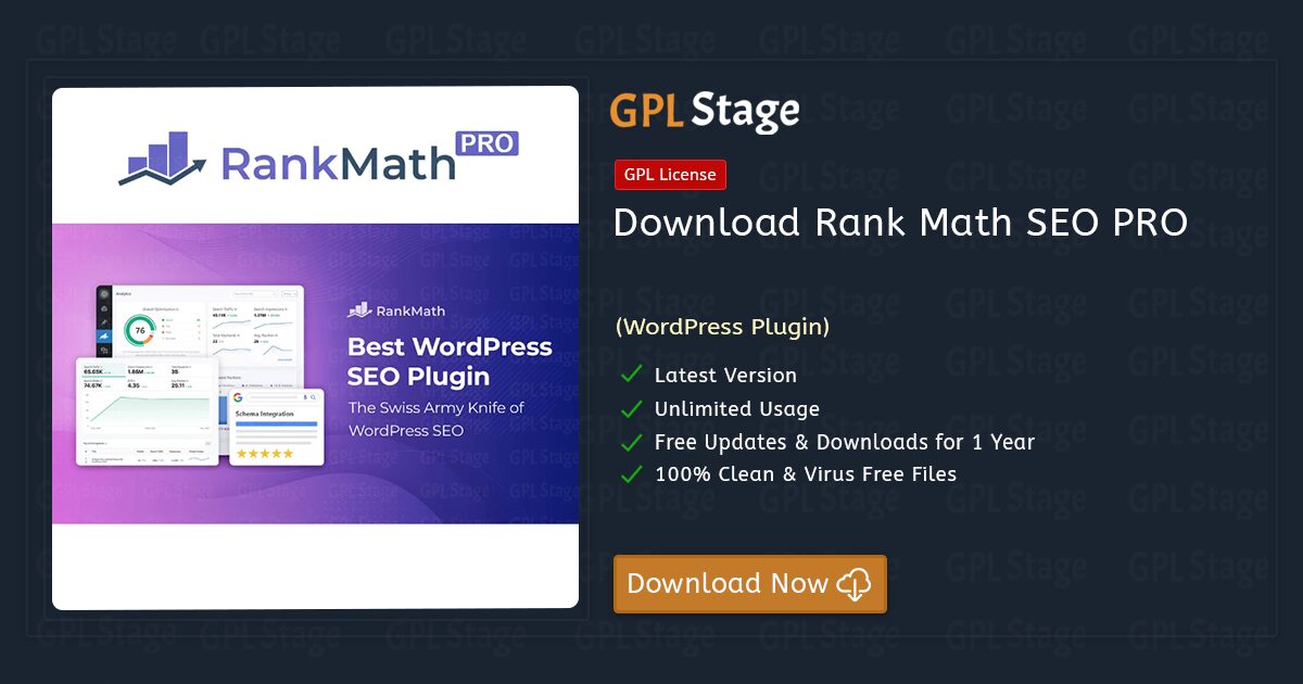 Rank Math PRO - Best WordPress SEO Plugin