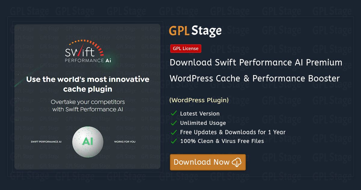 Swift Performance AI - Premium WordPress Cache Plugin