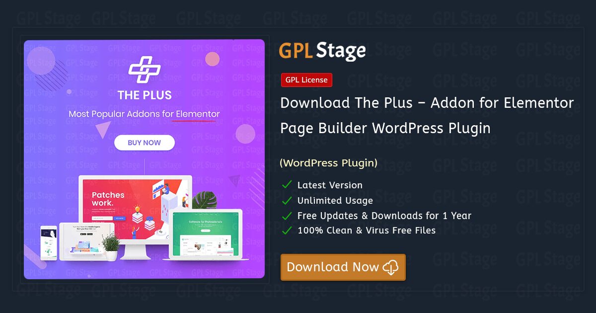 The Plus - Addon for Elementor Page Builder WordPress Plugin
