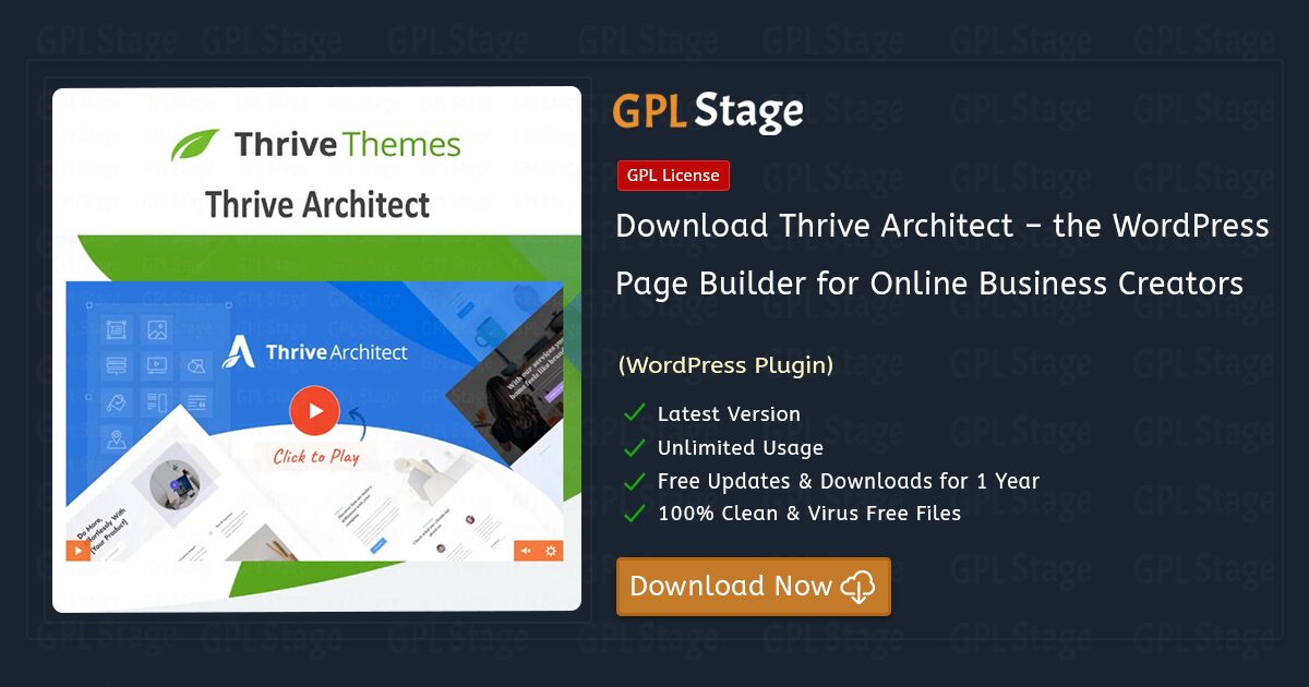 Thrive Architect - Powerful WordPress Landing Page Builder