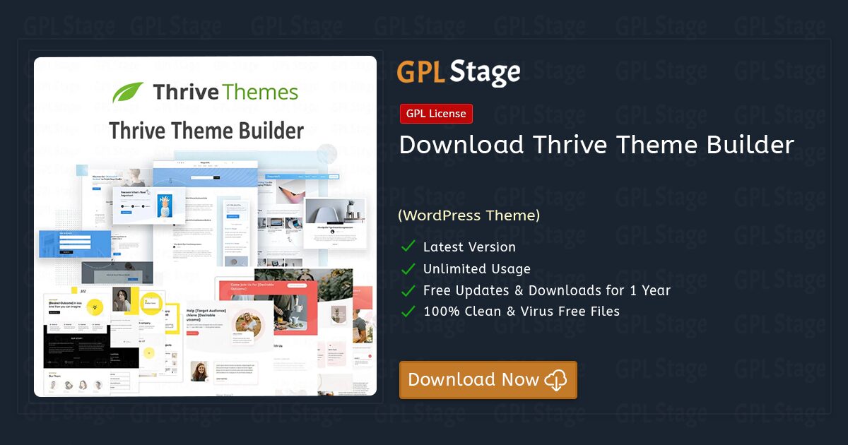 Thrive Theme Builder - Custom WordPress Theme Builder