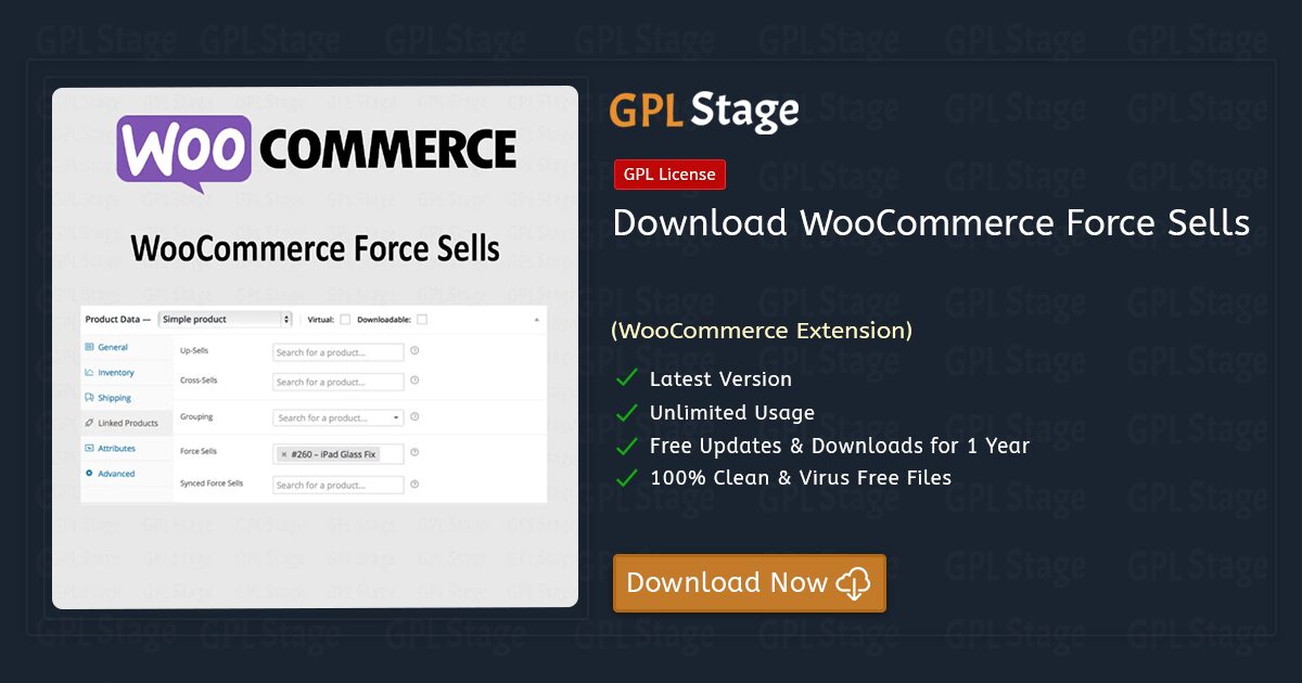 Force Sells for WooCommerce