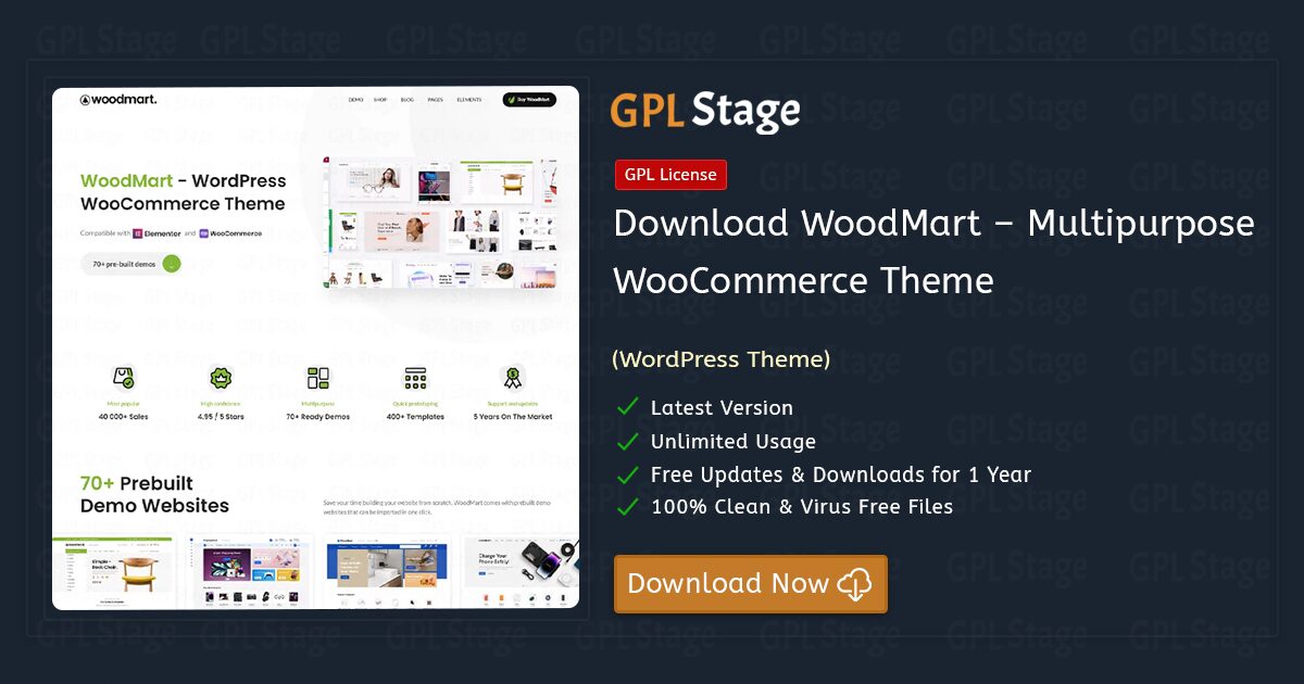 WoodMart - Multipurpose WooCommerce Theme