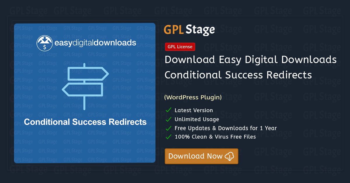 Easy Digital Downloads Conditional Success Redirects