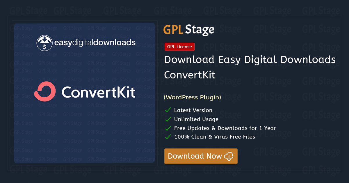 Easy Digital Downloads ConvertKit