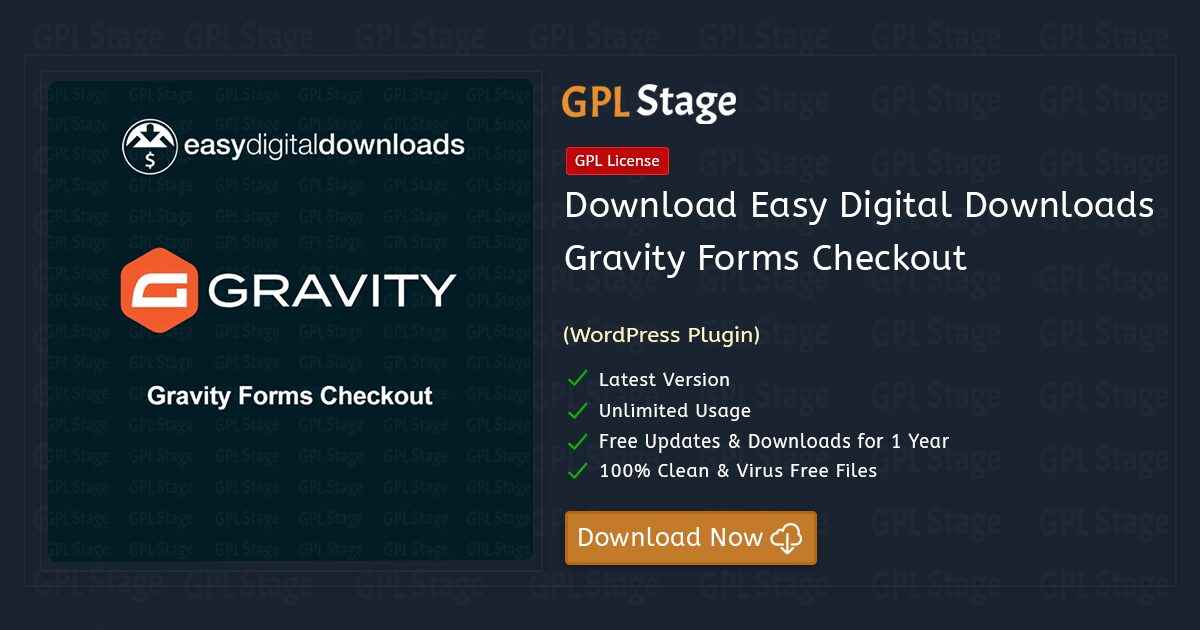 Easy Digital Downloads Gravity Forms Checkout