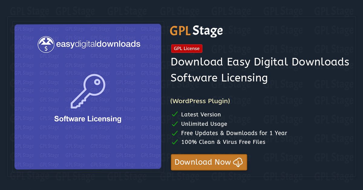 Easy Digital Downloads Software Licensing