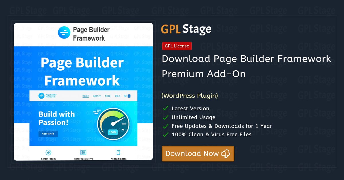 Page Builder Framework Premium Add-On