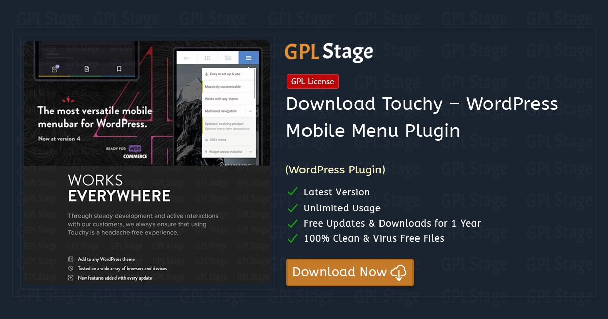 Touchy – WordPress Mobile Menu Plugin