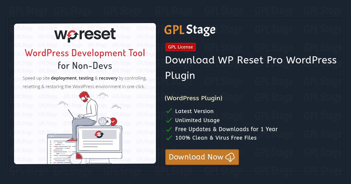 WP Reset Pro - WordPress Development & Debugging Tool for Non-devs