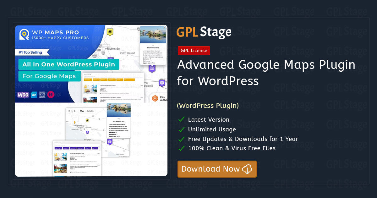 Advanced Google Maps Plugin for WordPress
