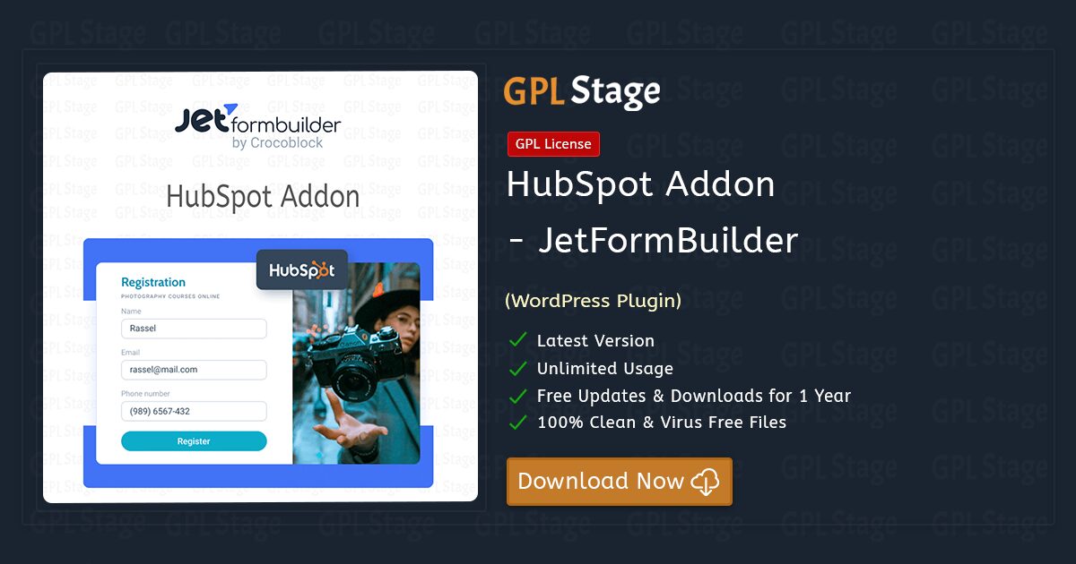 JetFormBuilder – HubSpot Addon