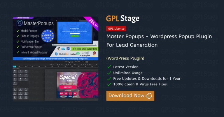 Master Popups - WordPress Popup Plugin For Lead Generation