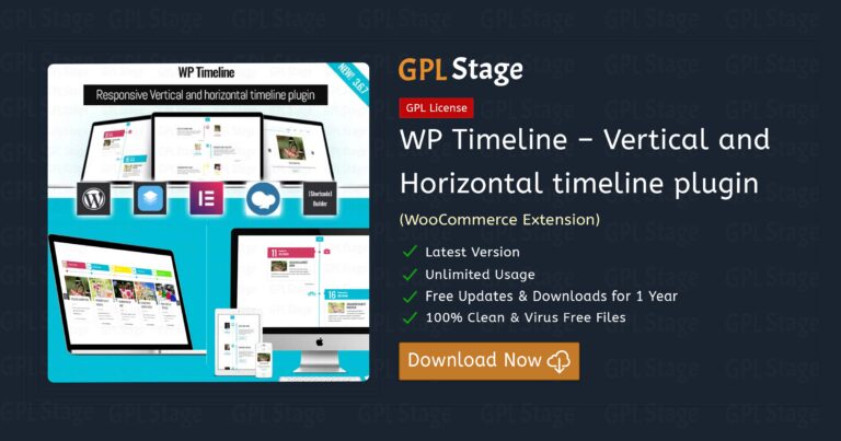 WP Timeline – Vertical and Horizontal Timeline Plugin