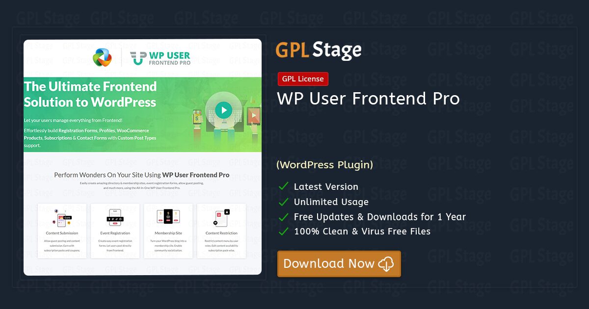 WP User Frontend Pro – Business