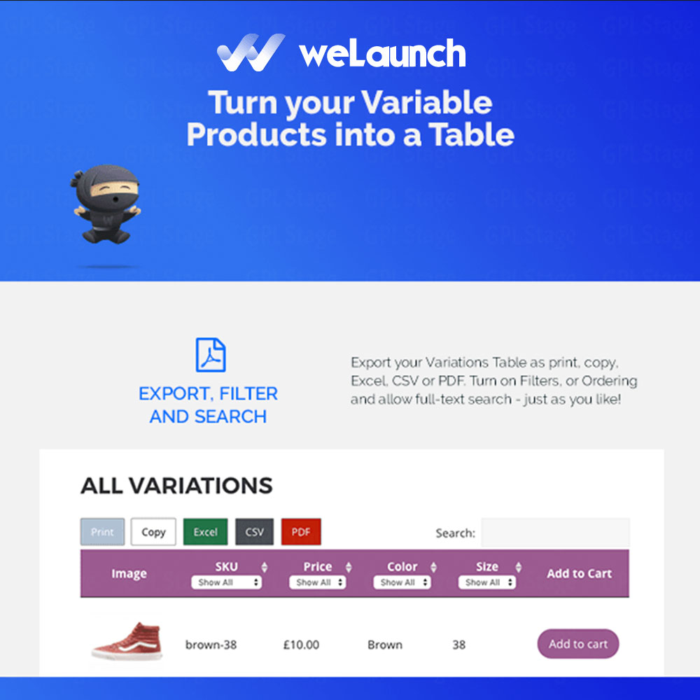 Download WooCommerce Variations Table Plugin @ Only $4.99 Download WooCommerce Variations Table Plugin @ Only $4.99
